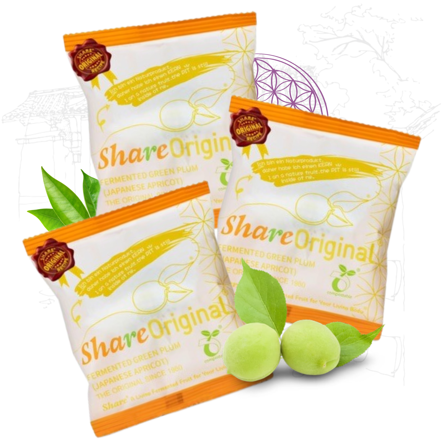 Share Original® cultured fermented Japanese apricot/plum 3pc to taste ...